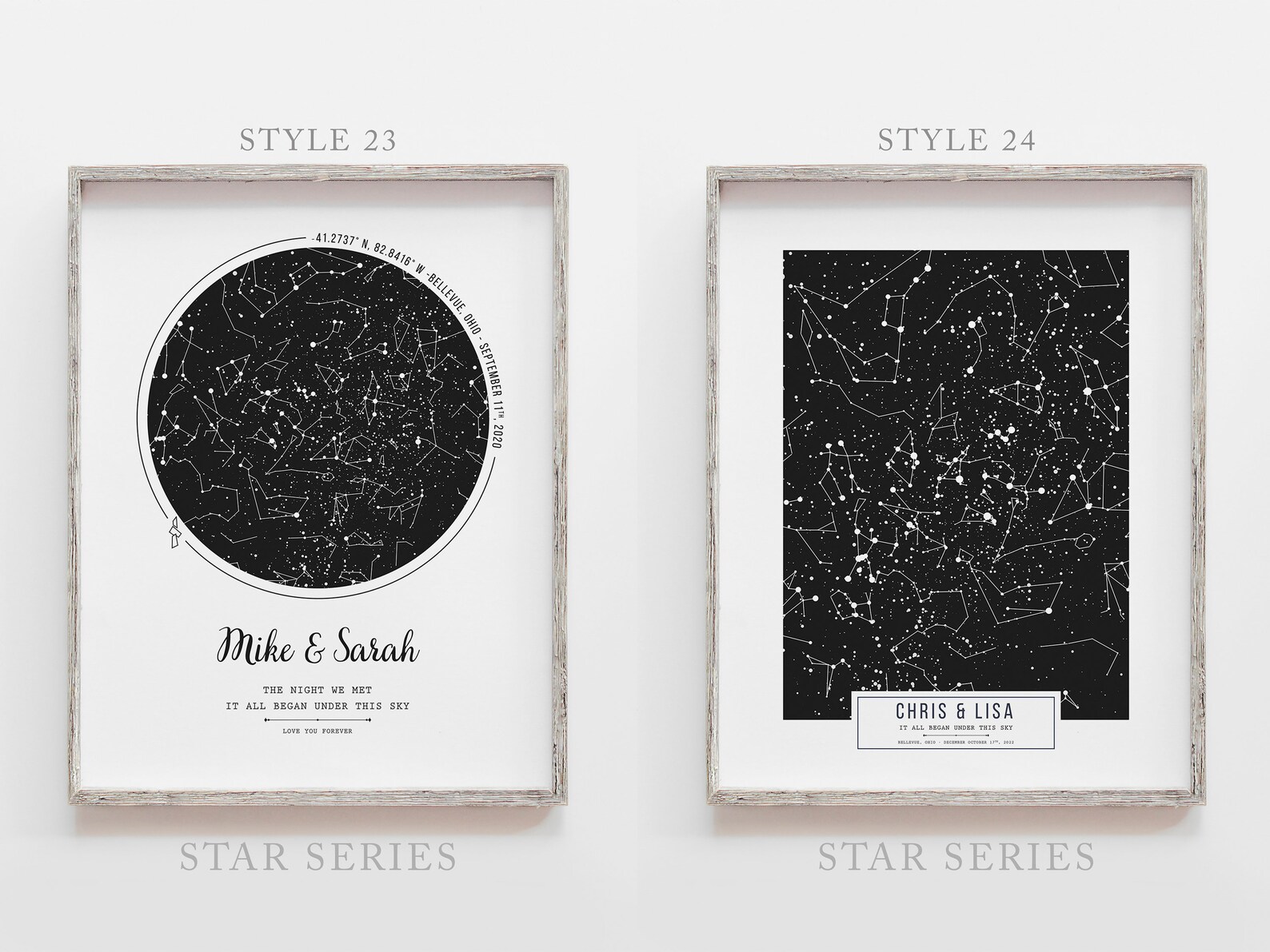 Custom Star Map Digital Download Star Map Print Night Sky - Etsy