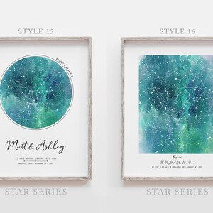 Custom Star Map Print, Star Map by Date, Anniversary Gift for Husband ...