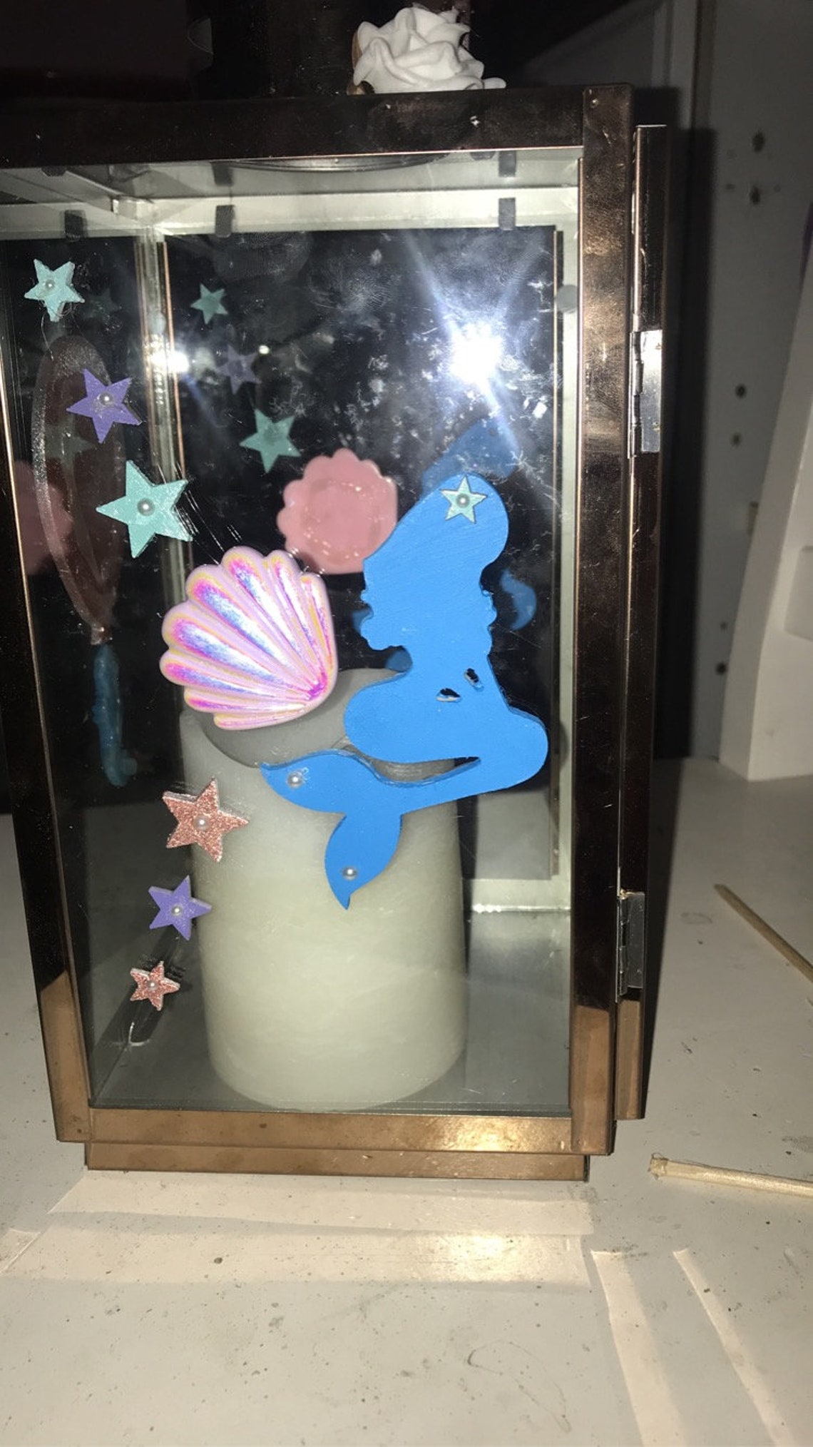 28 Cm Mermaid Lantern, LED Battery Powered. - Etsy UK