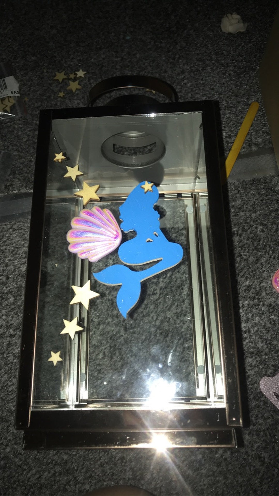 28 Cm Mermaid Lantern, LED Battery Powered. - Etsy