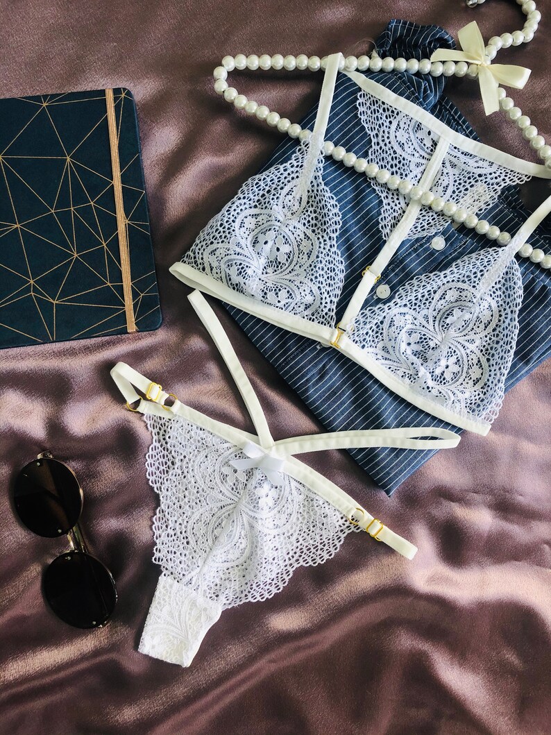 Sexy Lingerie Lace Lingerie Set Elastic Lingerie Lace Etsy