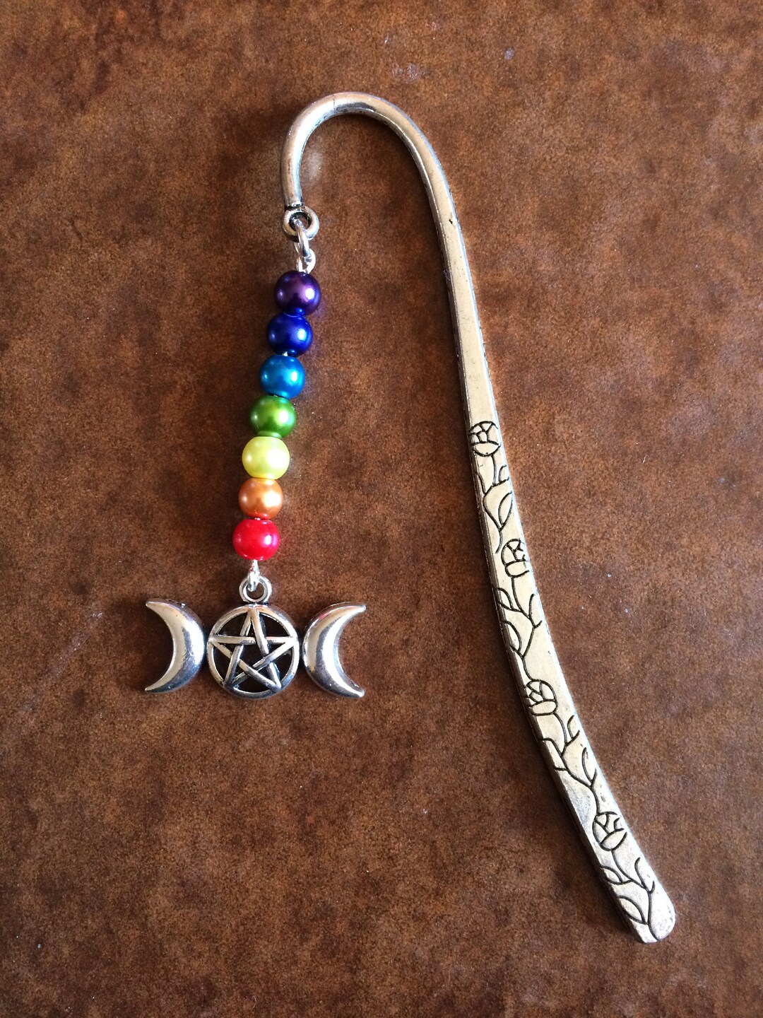 Bookmark 7 Pentacle Chakras & Triple Moon Rainbow - Etsy
