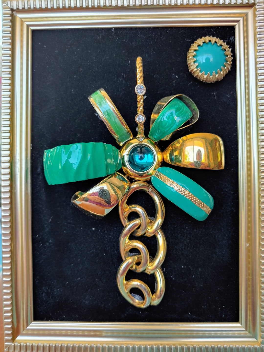 Custom Jewelry Art: Unique Palm Tree Made From Vintage and Costume ...