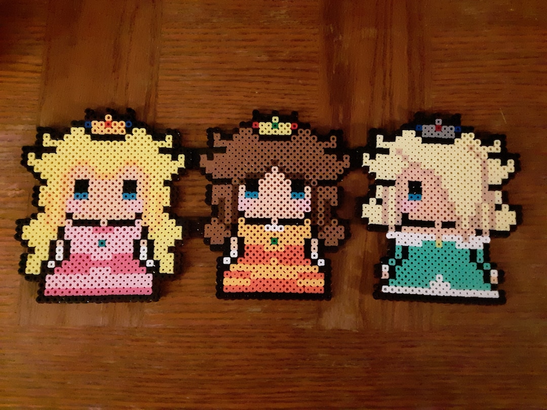 Perler Bead Princess Peach Daisy Rosalina - Etsy