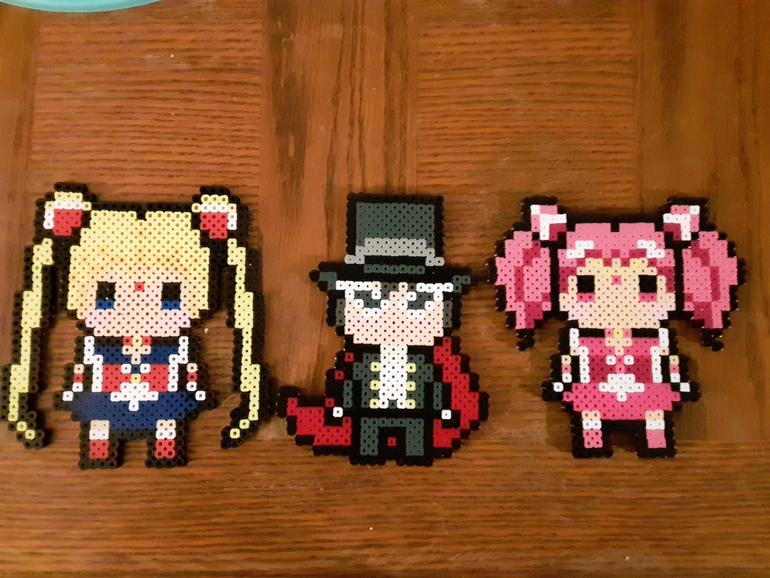 Sailor Moon Inspired Perler Bead Chibis - Etsy