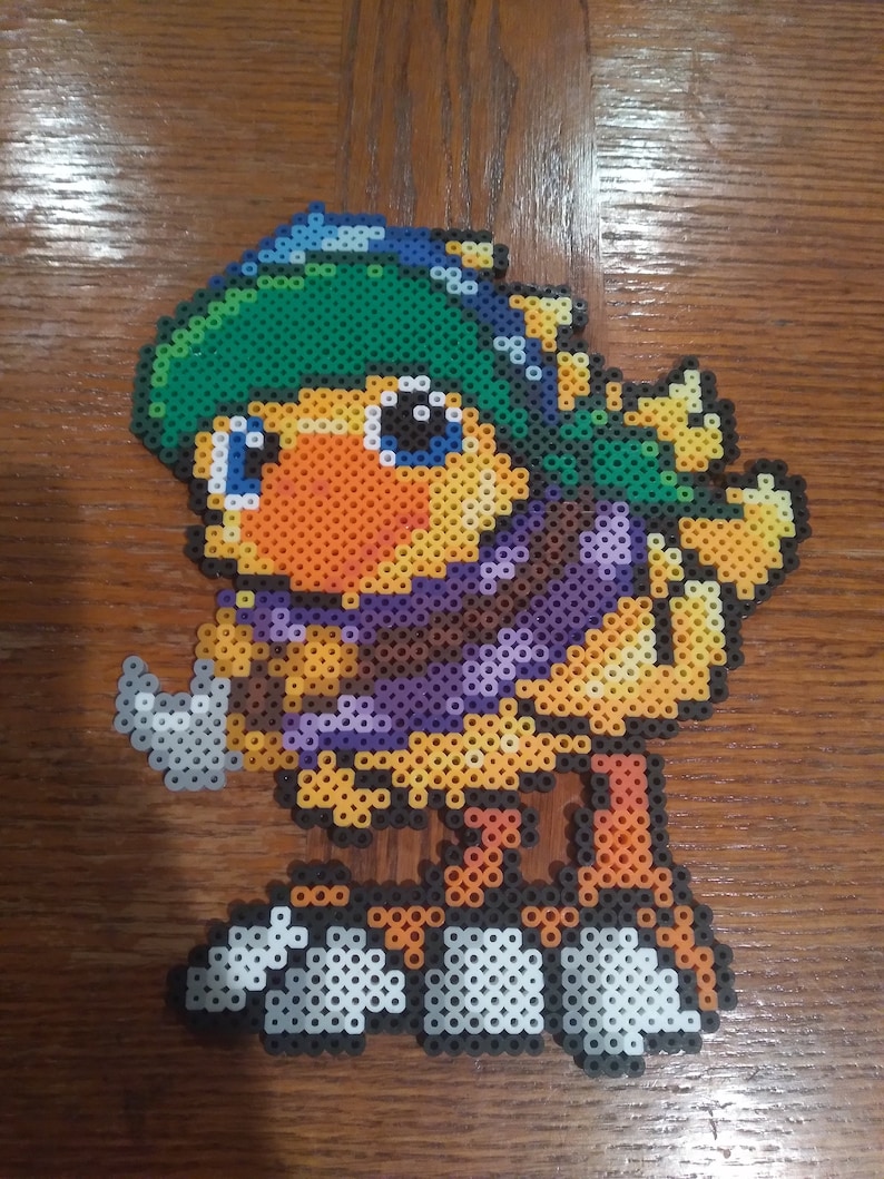Cute Chocobo Inspired Perler Bead Art | Etsy