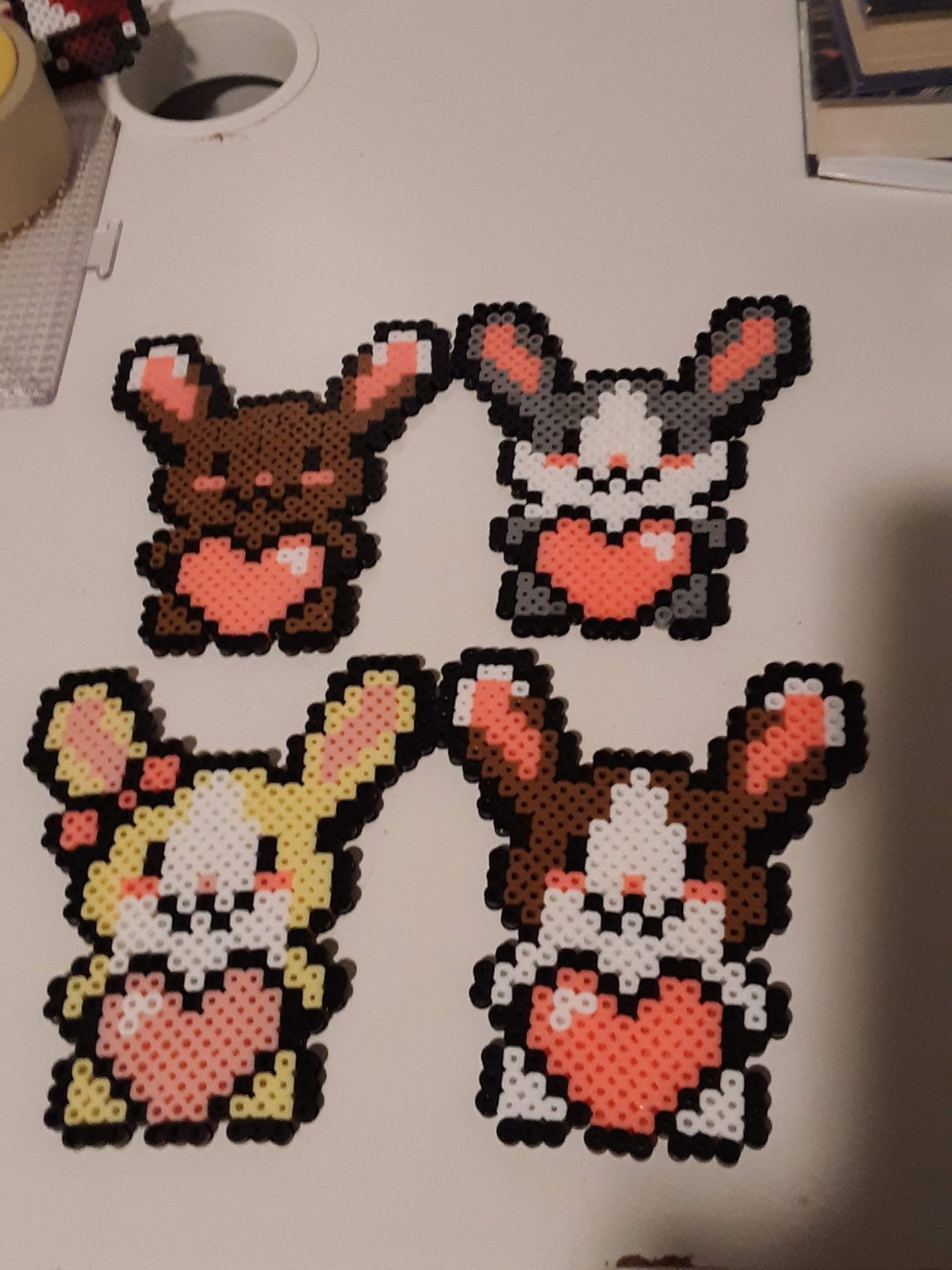 Cute Bunny Rabbit Inspired Perler Bead Art - Etsy