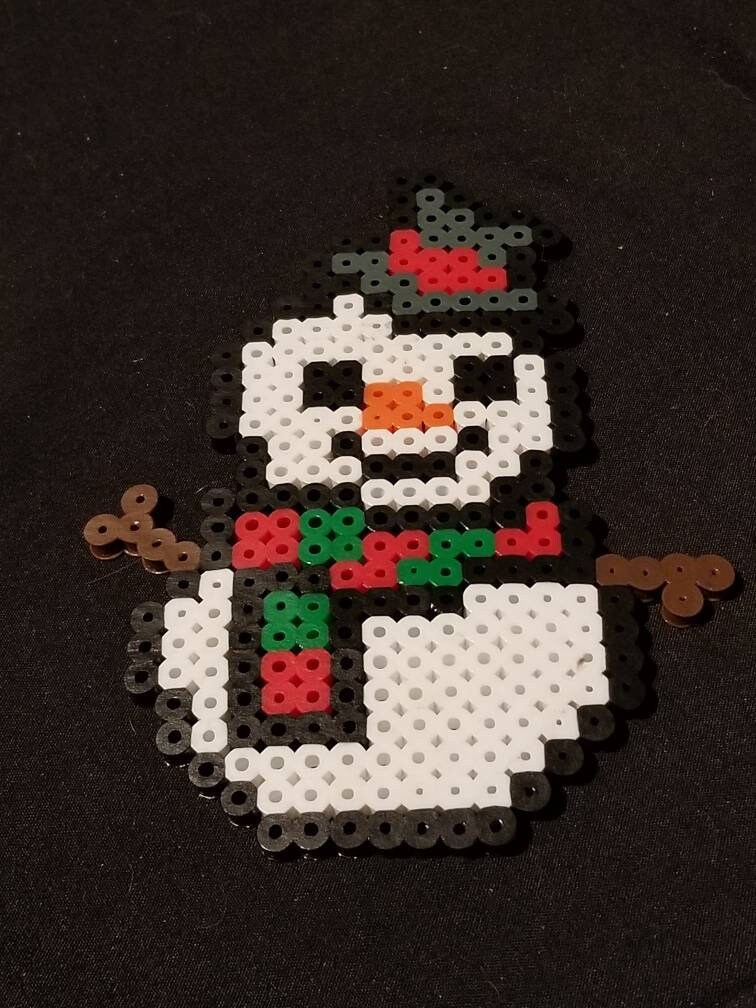 Christmas Perler Bead Ornaments - Etsy