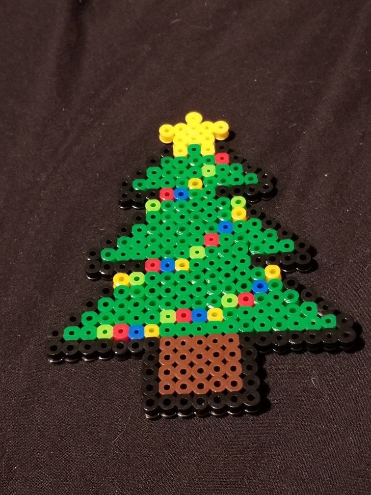 Christmas Perler Bead Ornaments - Etsy