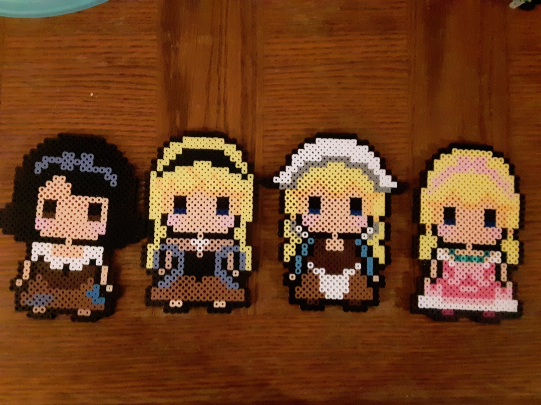Perler Bead Chibi Princess Alternative Outfits - Etsy