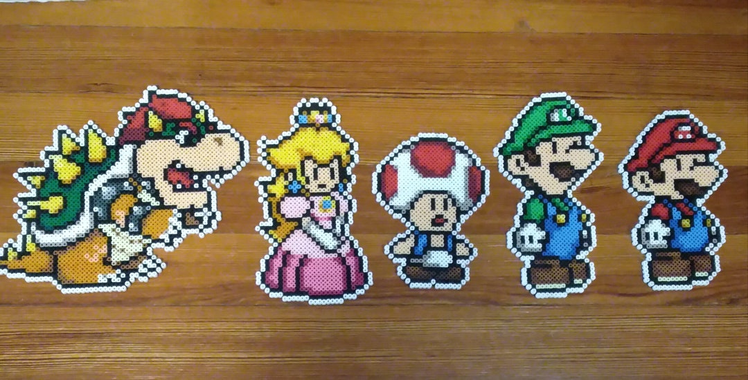 Paper Mario Inspired Perler Pixel Art - Etsy
