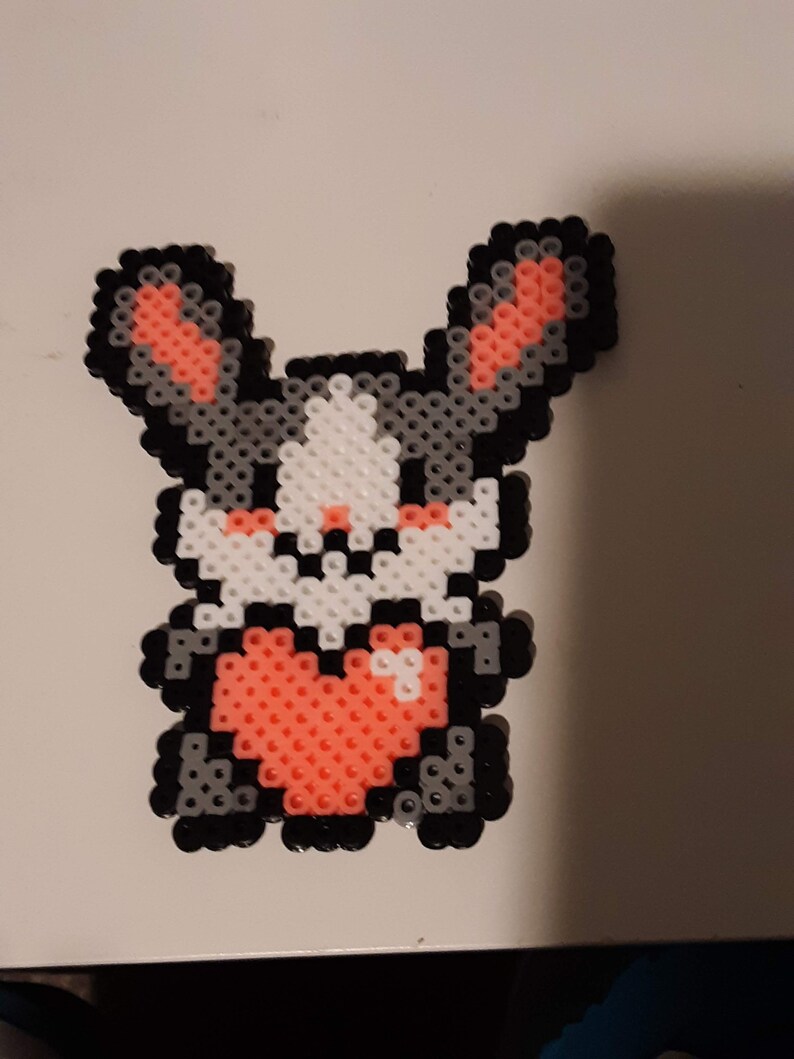 Cute Bunny Rabbit Inspired Perler Bead Art - Etsy