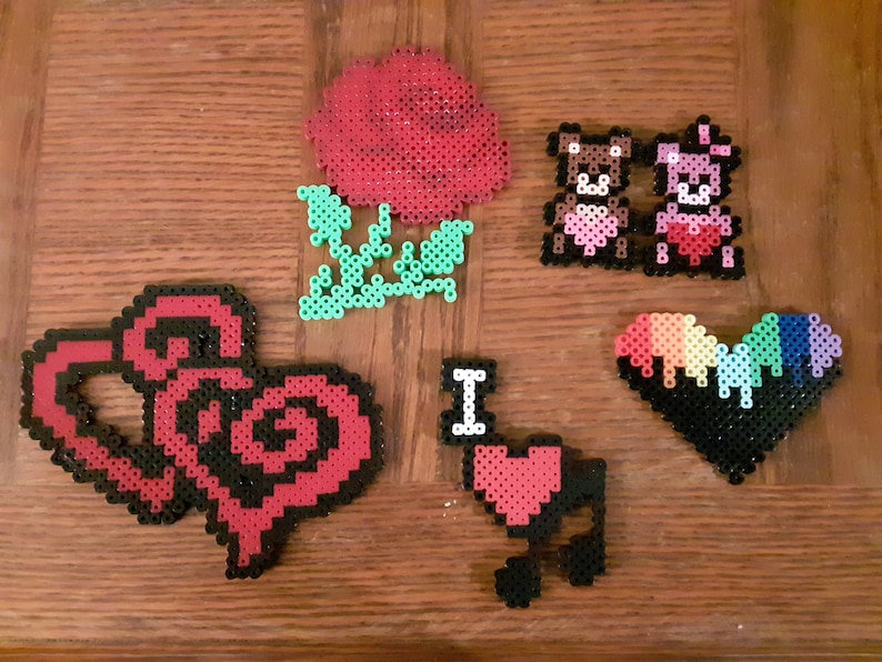 Cute Romance Themed Perler | Etsy