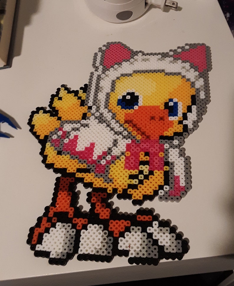 Cute Chocobo Inspired Perler Bead Art | Etsy
