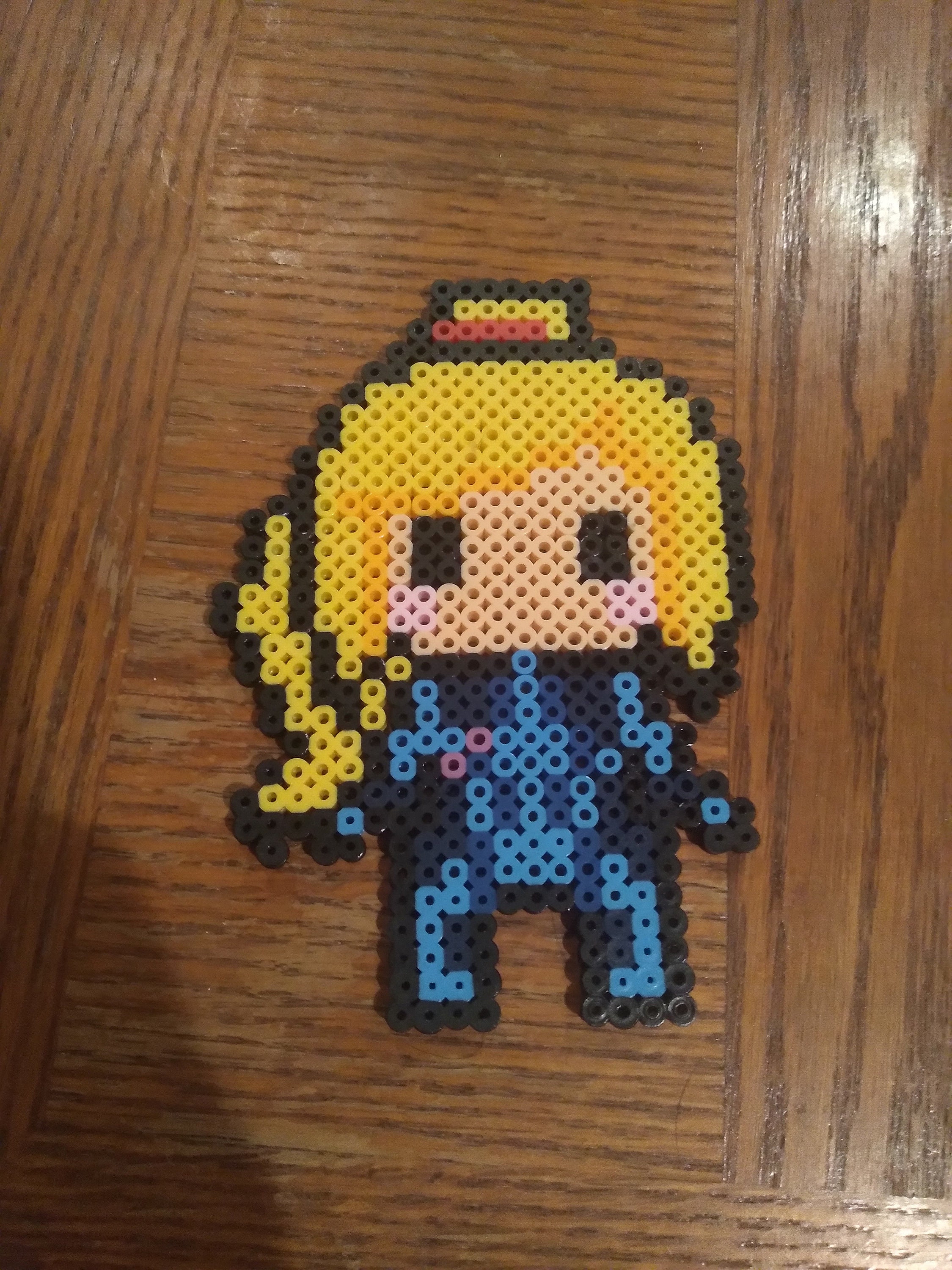 Zero Suit Samus Aran Inspired Perler Bead Art - Etsy
