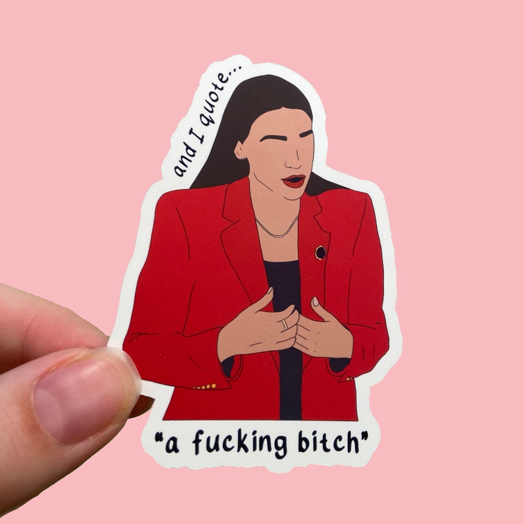 Alexandria Ocasio-cortez Speech Sticker AOC Cartoon Digital - Etsy