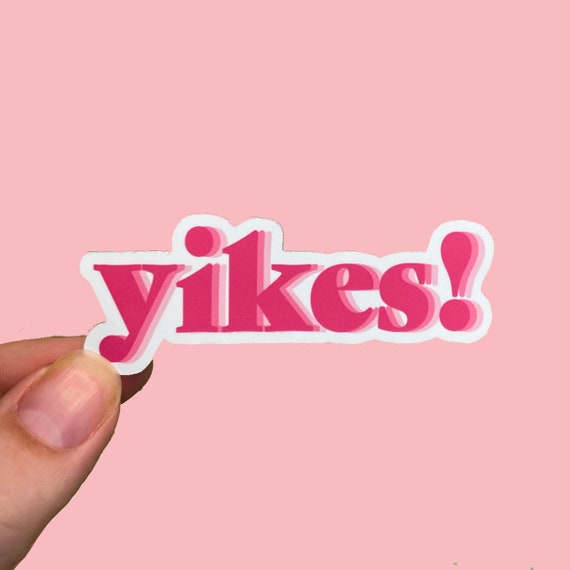 Yikes Sticker Laptop Water Bottle Hydroflask Stickers | Etsy