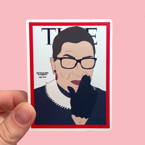 Ruth Bader Ginsburg Time Magazine Cover Sticker RBG Digital | Etsy