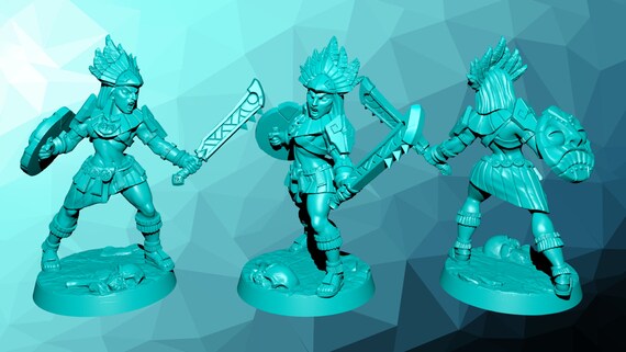 Role Playing Miniatures Artisan Guild Inca Warriors Amazons Kickstarter ...
