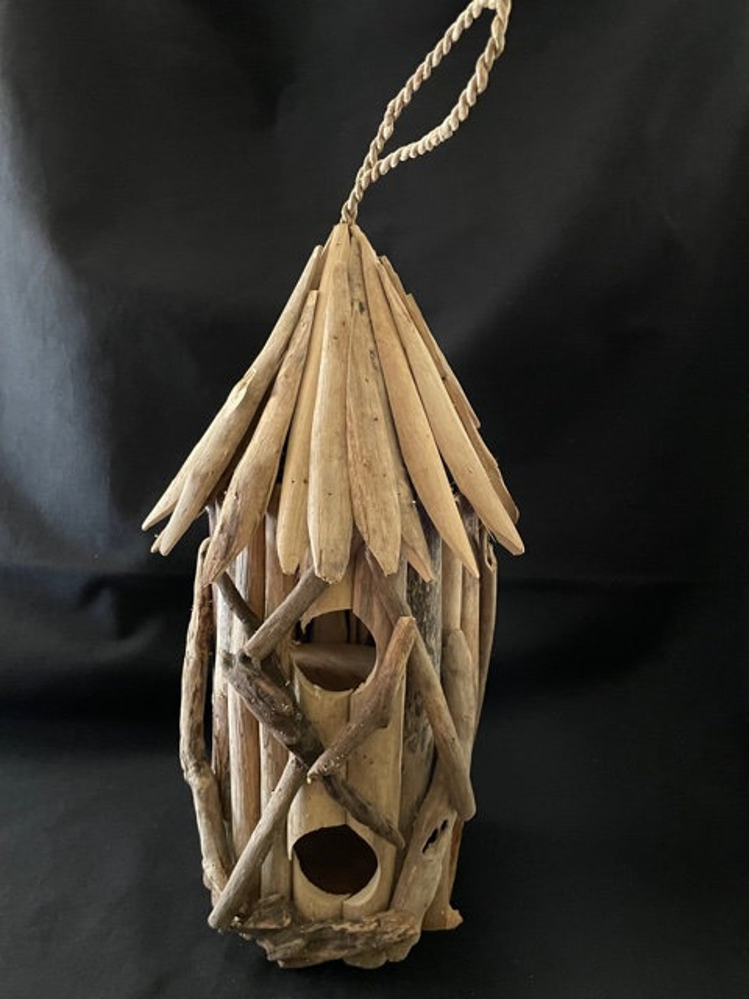 Driftwood Double Hole Birdhouse - Etsy