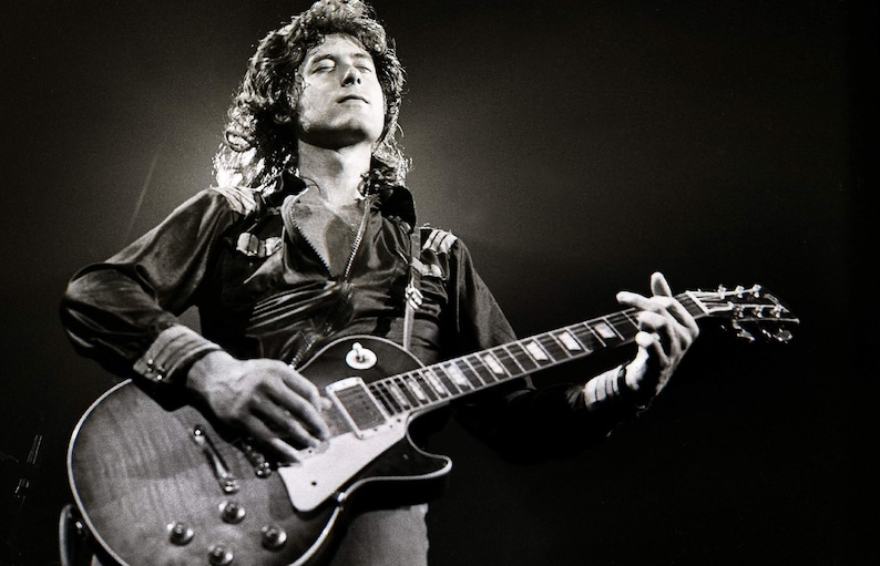 Led Zeppelin: Jimmy Page 24x36 Inch Rolled Wall Poster - Etsy