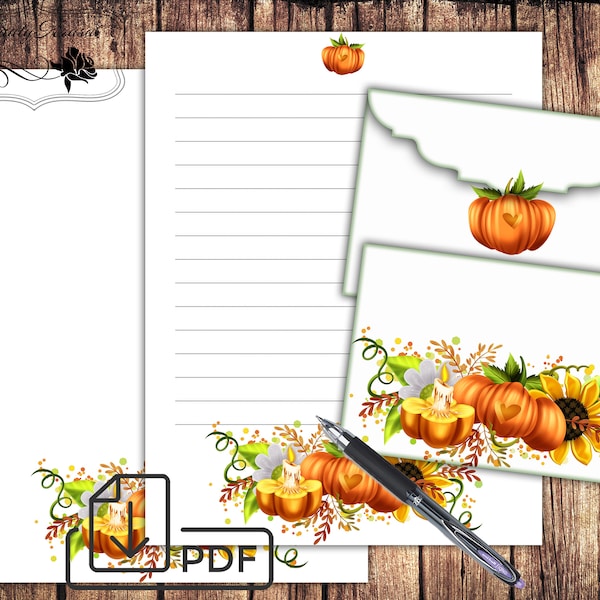 Halloween Printable Stationery - Etsy