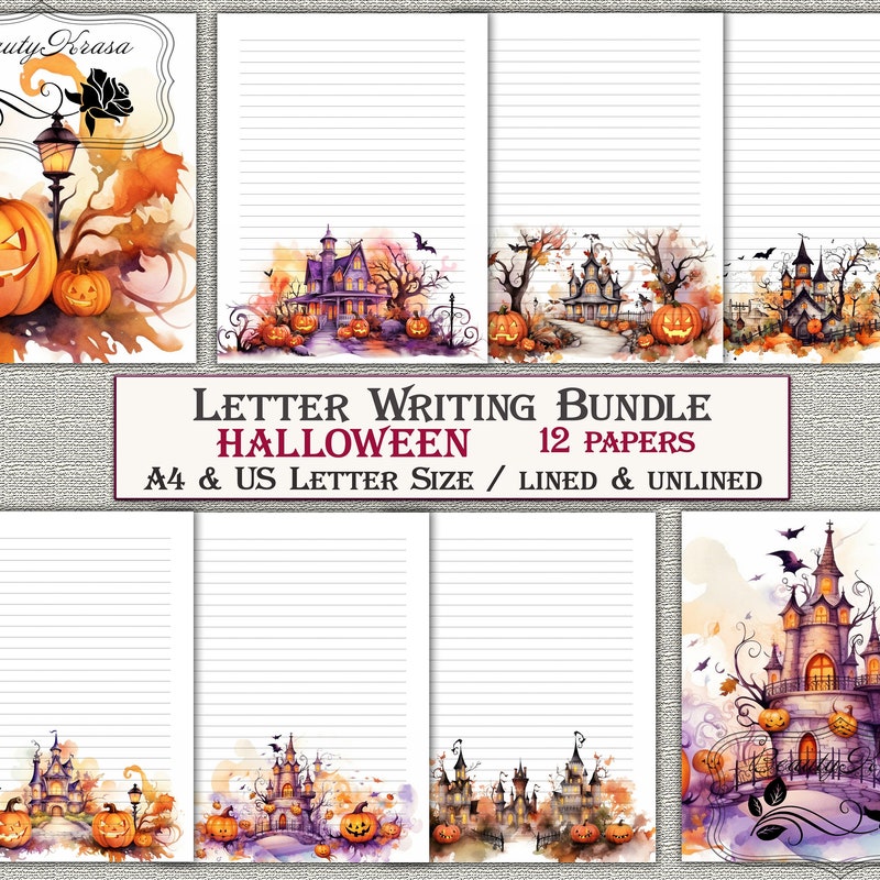 Halloween Stationary - Etsy