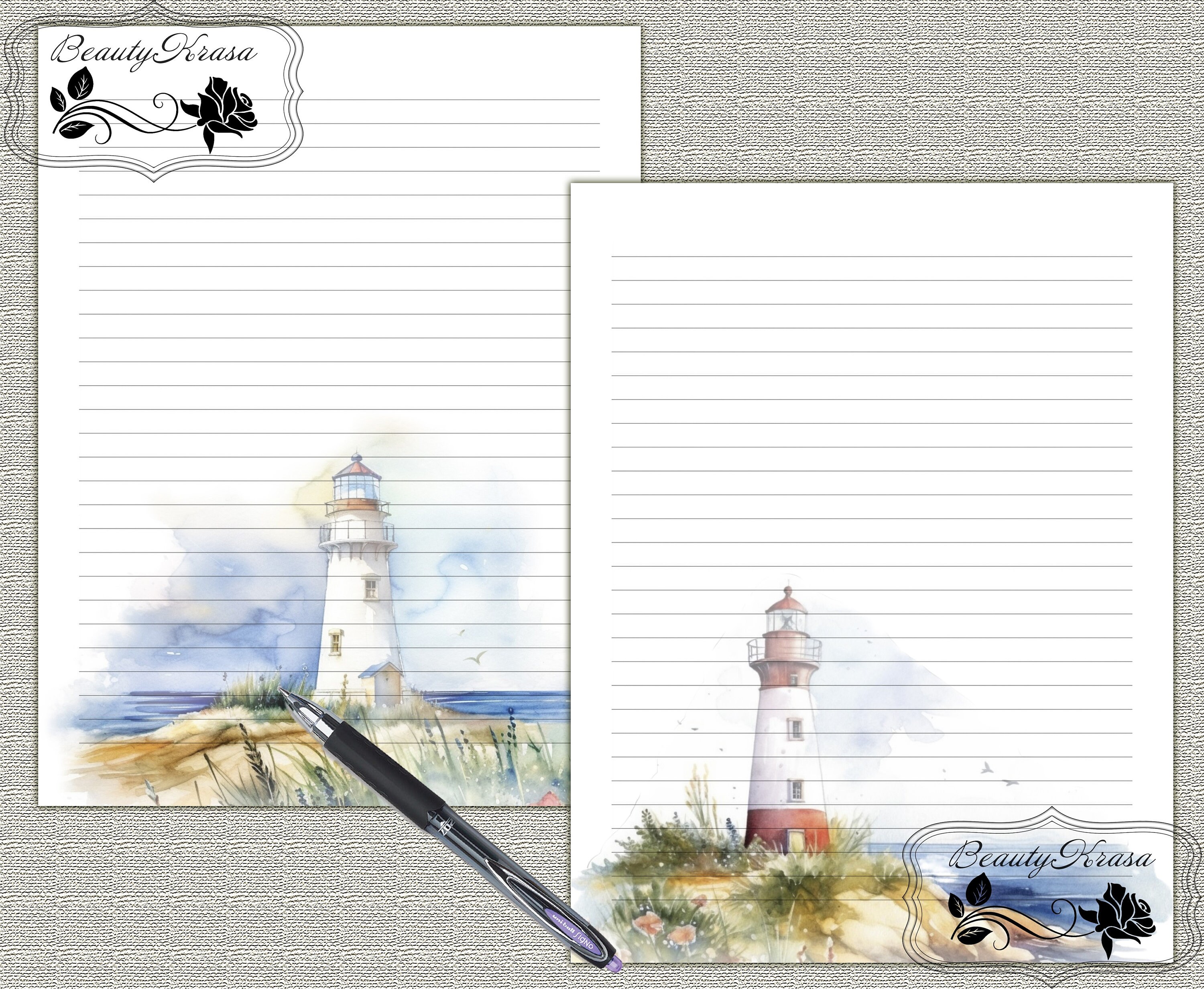 Letter Writing Bundleprintable Pdf Stationery Set - Etsy