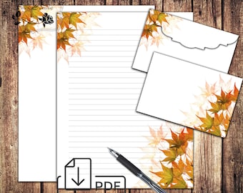 Printable Stationery Halloween Set 6letter Writing Holidays - Etsy