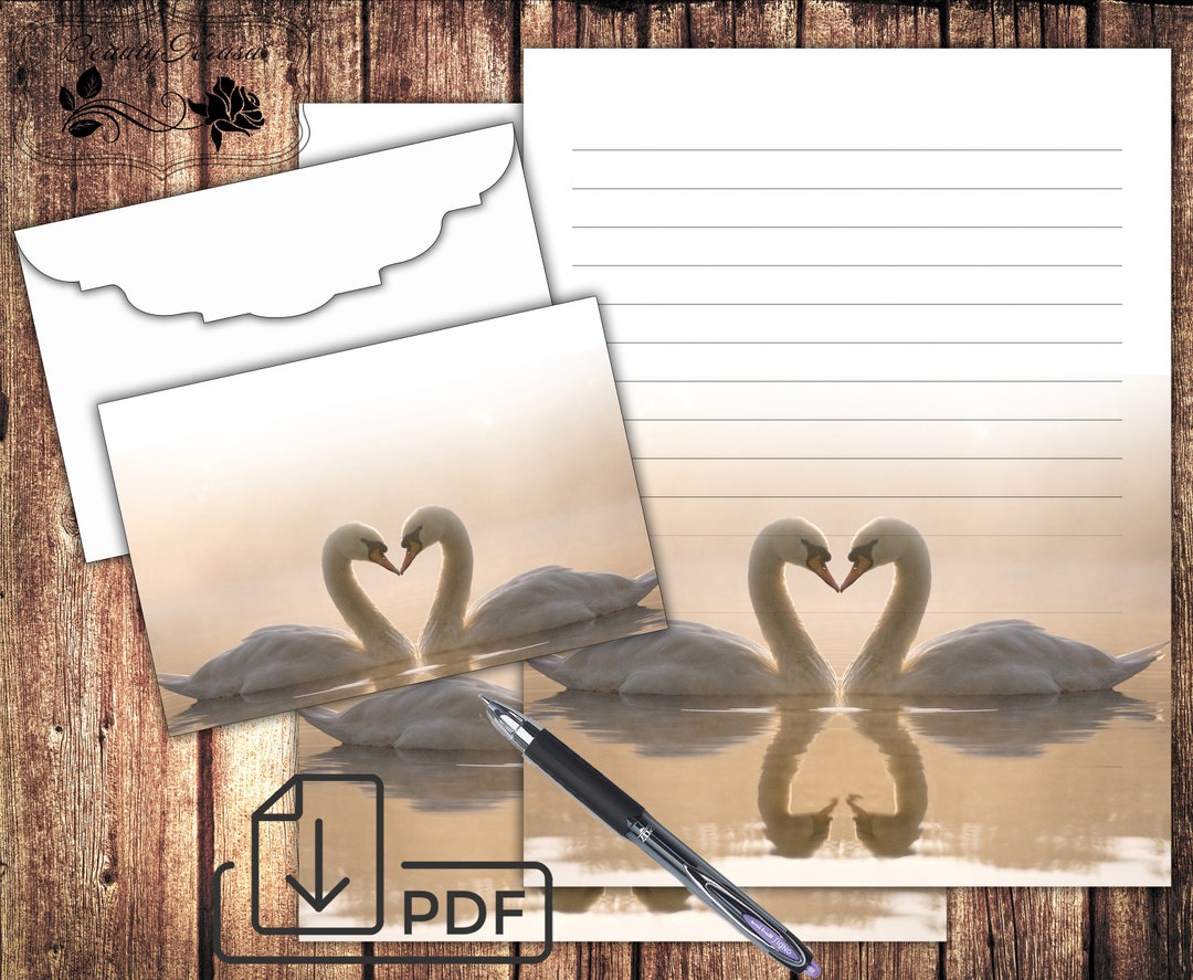 Printable Letter Writing Paperstationary Set - Etsy