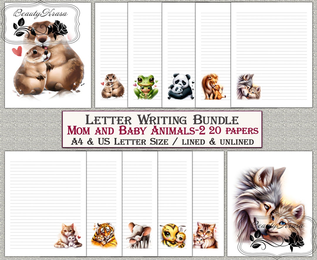 Letter Bundle Writing Stationery Set,printable Stationary Download Mom ...