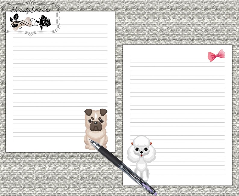 Letter Bundle Writing Stationery Set,printable Stationary Download ...
