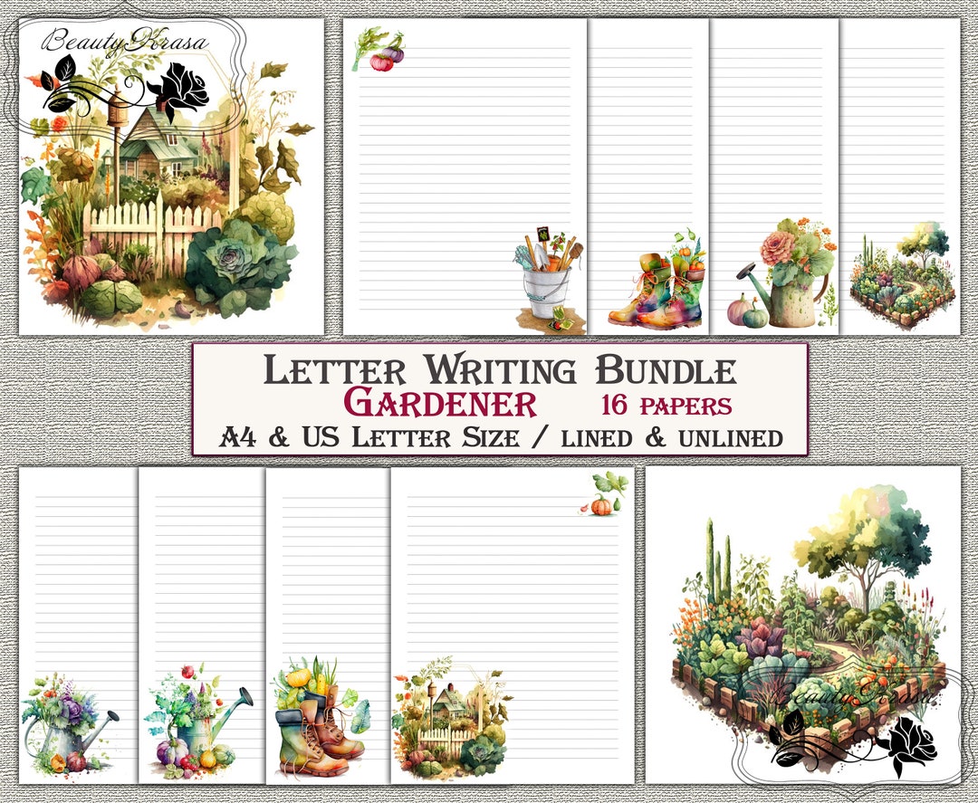 Letter Bundle Writing Stationery Set,printable Stationary Download ...