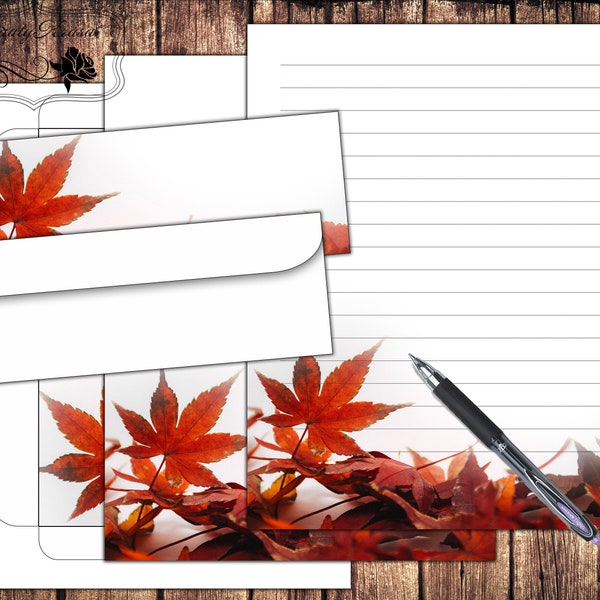 Fall Printable Stationery - Etsy