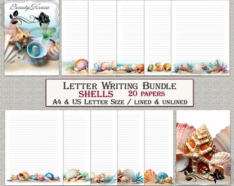 Letter Writing Bundle,printable Pdf Stationery Set Fantasy Floral ...
