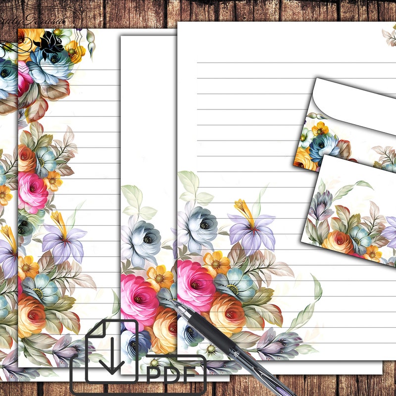 Printable Stationery - Etsy