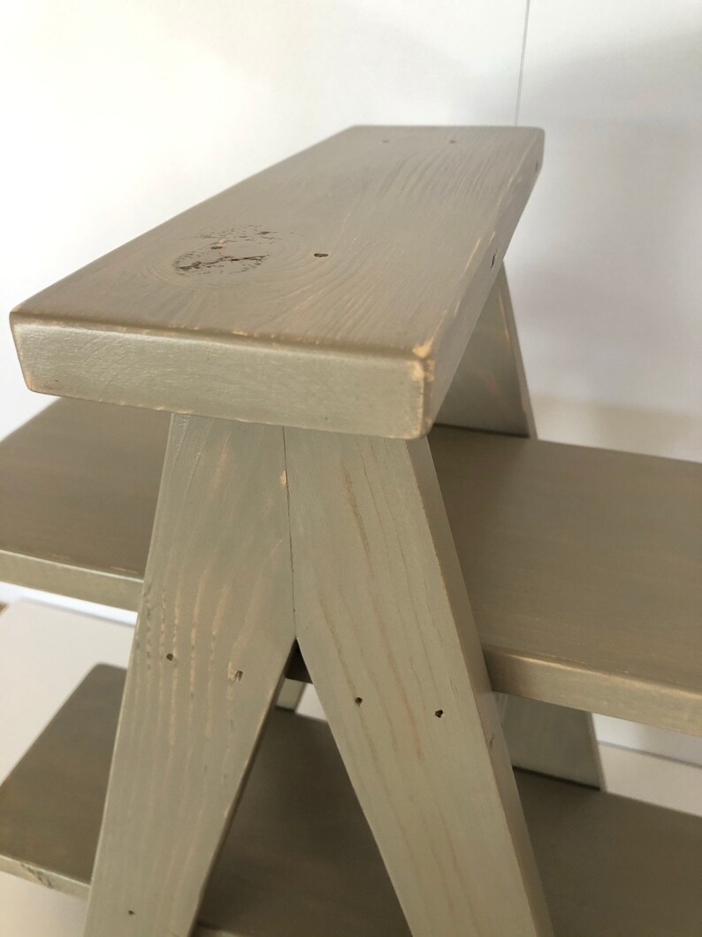 Wooden Ladder Plant Stand, Tabletop Plant Stand, Tiered Tray Stand ...