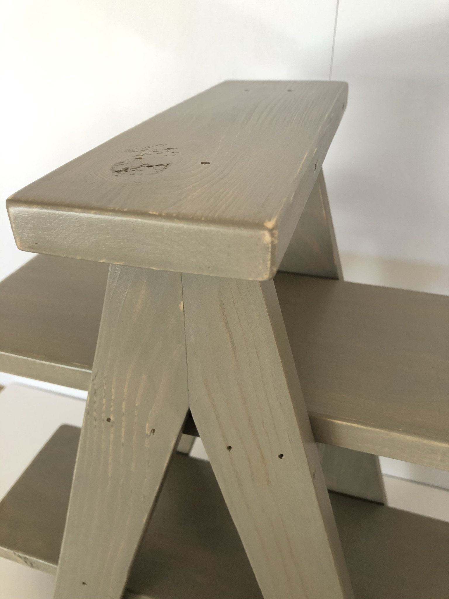 Wooden Ladder Plant Stand, Tabletop Plant Stand, Tiered Tray Stand ...