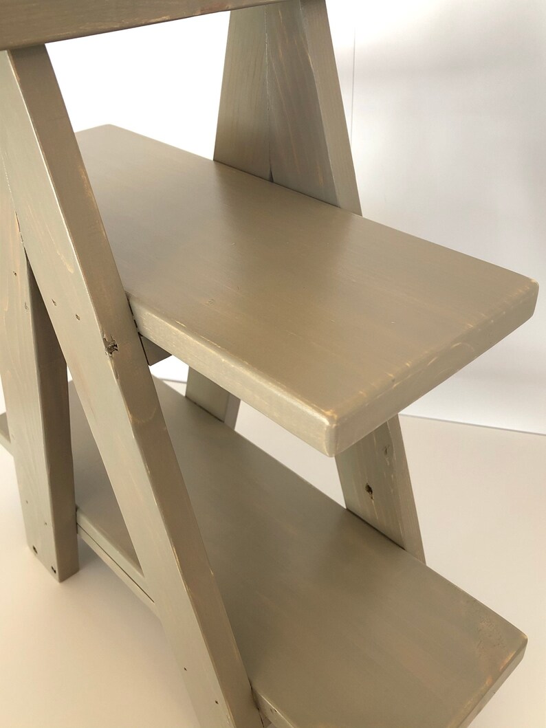 Wooden Ladder Plant Stand, Tabletop Plant Stand, Tiered Tray Stand ...