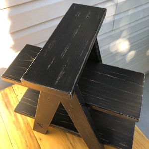 Wooden Ladder Plant Stand, Tabletop Plant Stand, Tiered Tray Stand ...