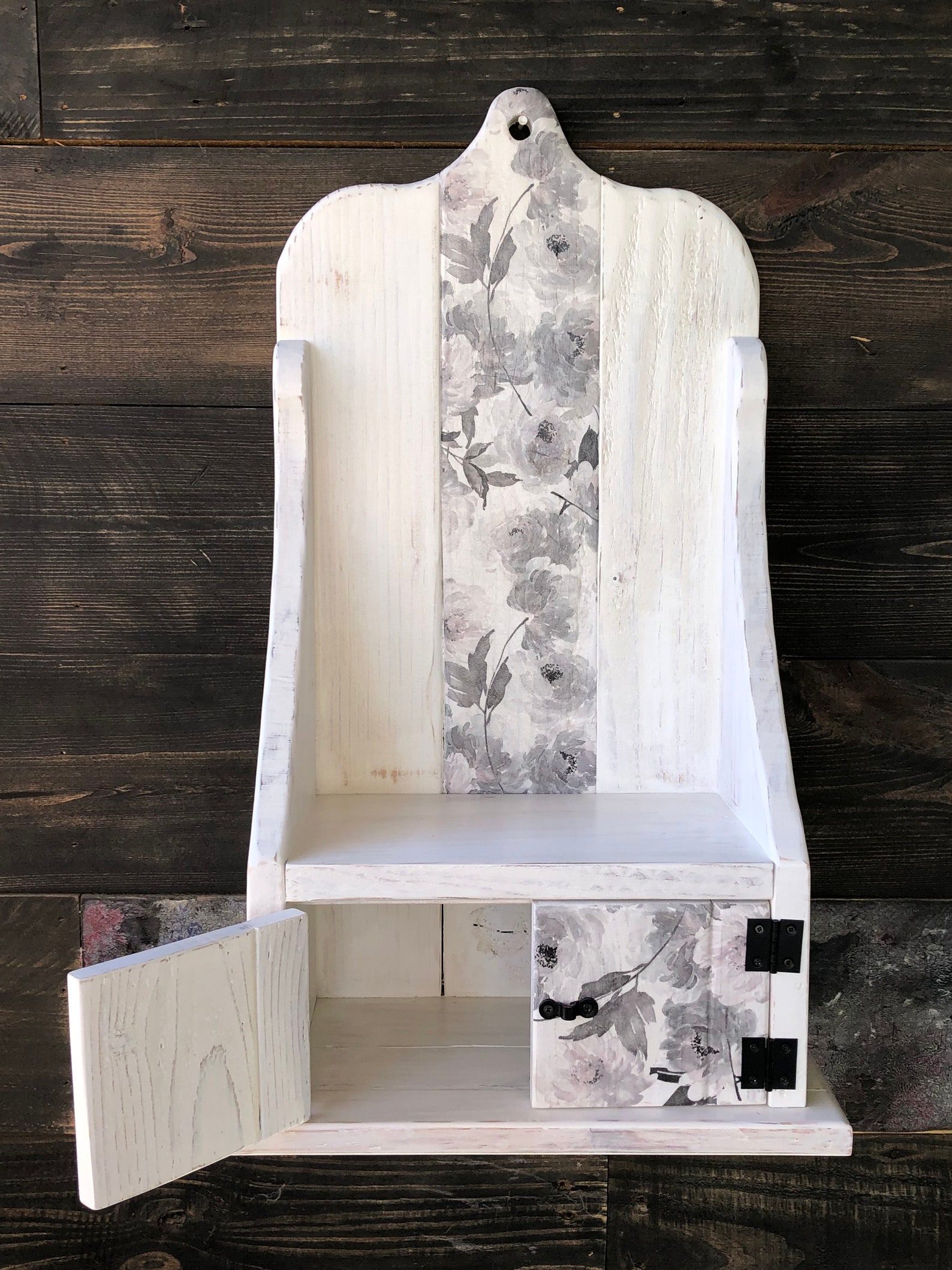 Wood Tabletop Cabinet Shelf W/storage, Display Shelf Cabinet W/doors ...