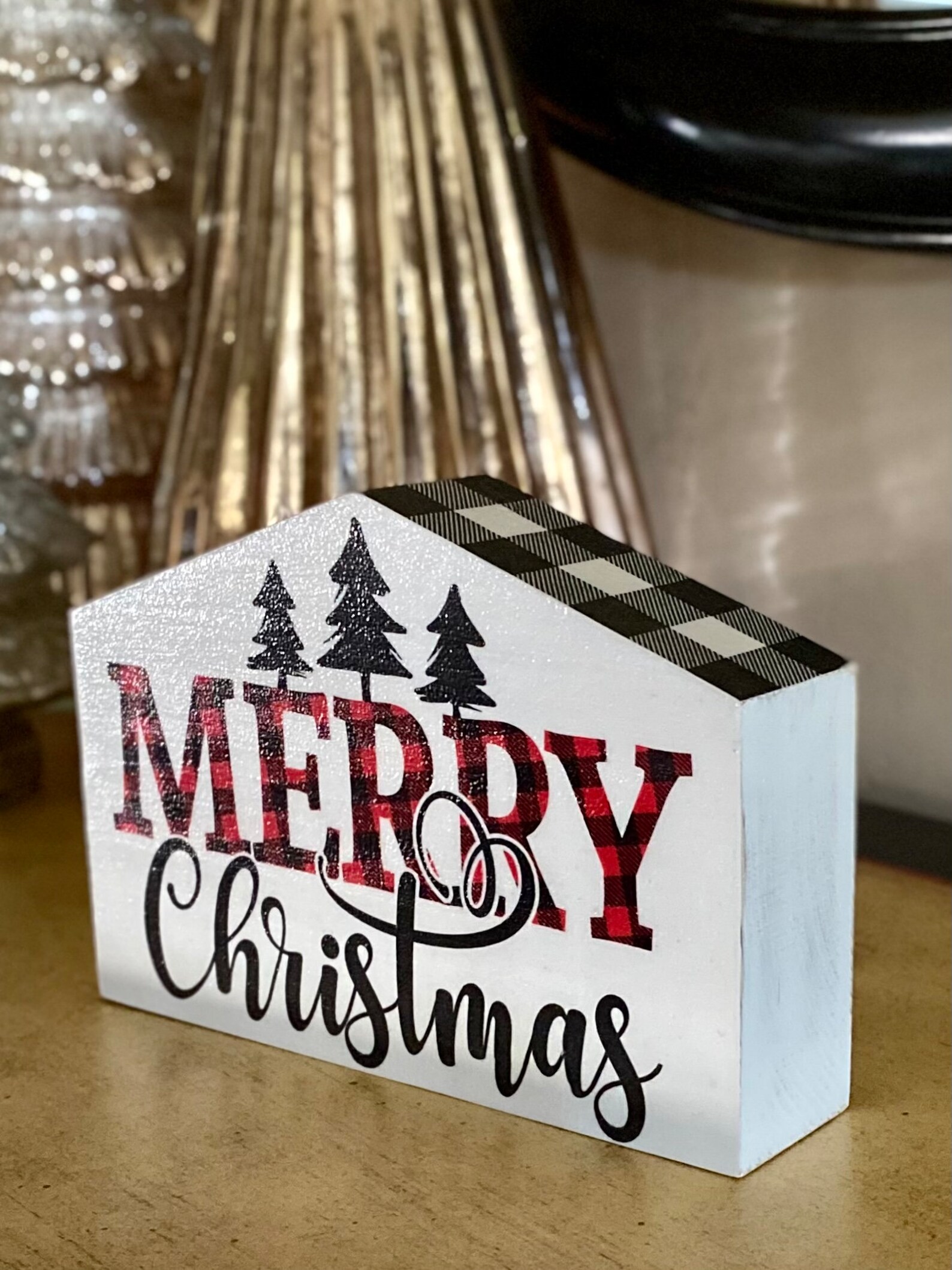 Farmhouse Christmas Sign, Winter/christmas Tiered Tray Decor, Winter ...
