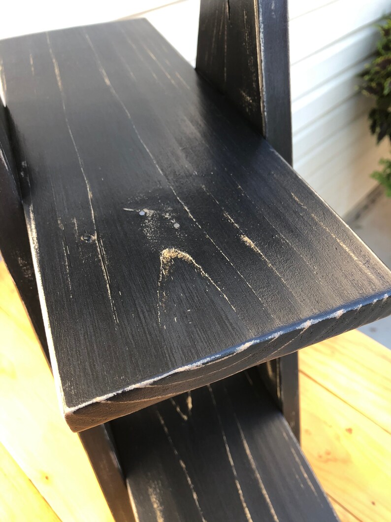 Wooden Ladder Plant Stand, Tabletop Plant Stand, Tiered Tray Stand ...