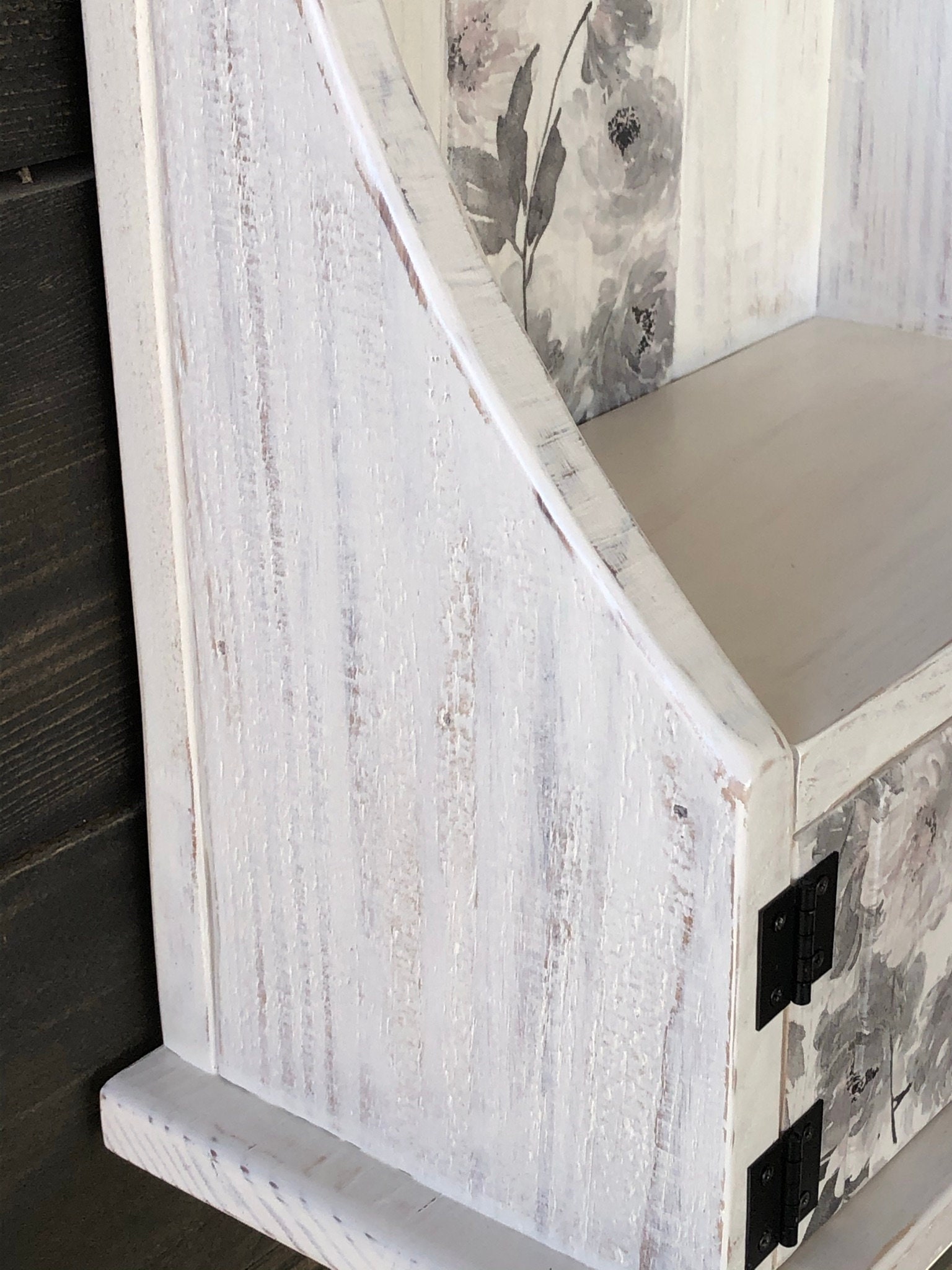 Wood Tabletop Cabinet Shelf W/storage, Display Shelf Cabinet W/doors ...