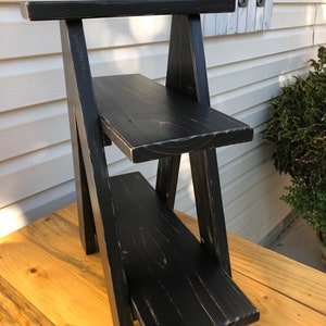 Wooden Ladder Plant Stand, Tabletop Plant Stand, Tiered Tray Stand ...