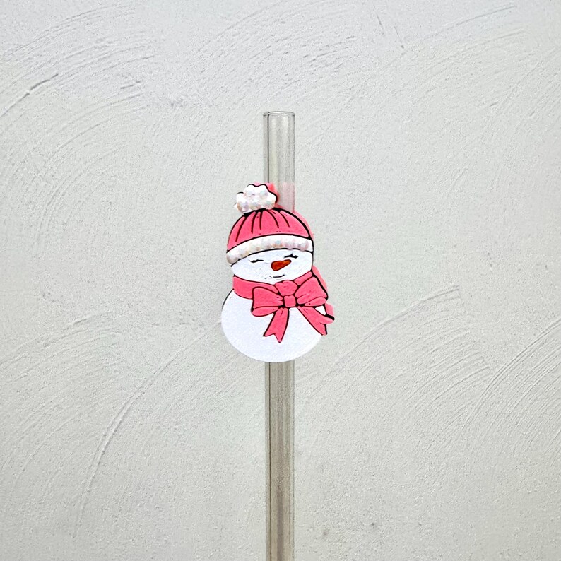 3D Printed Snowman Straw Topper – Christmas Tumbler Accessory - Etsy