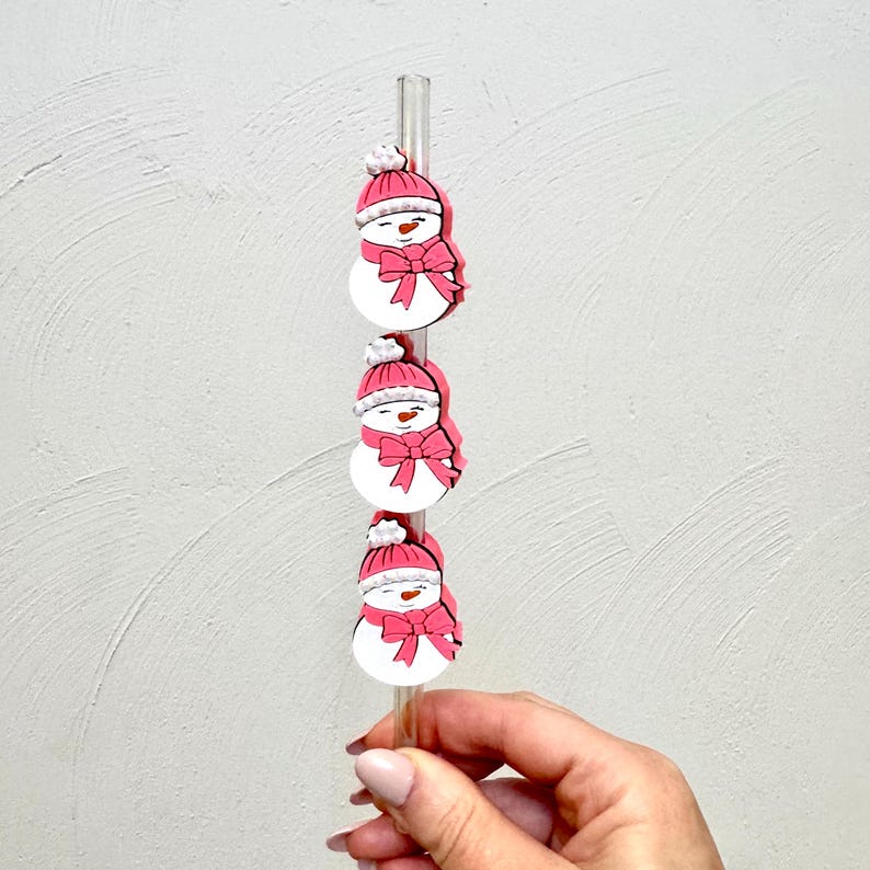 3D Printed Snowman Straw Topper – Christmas Tumbler Accessory - Etsy