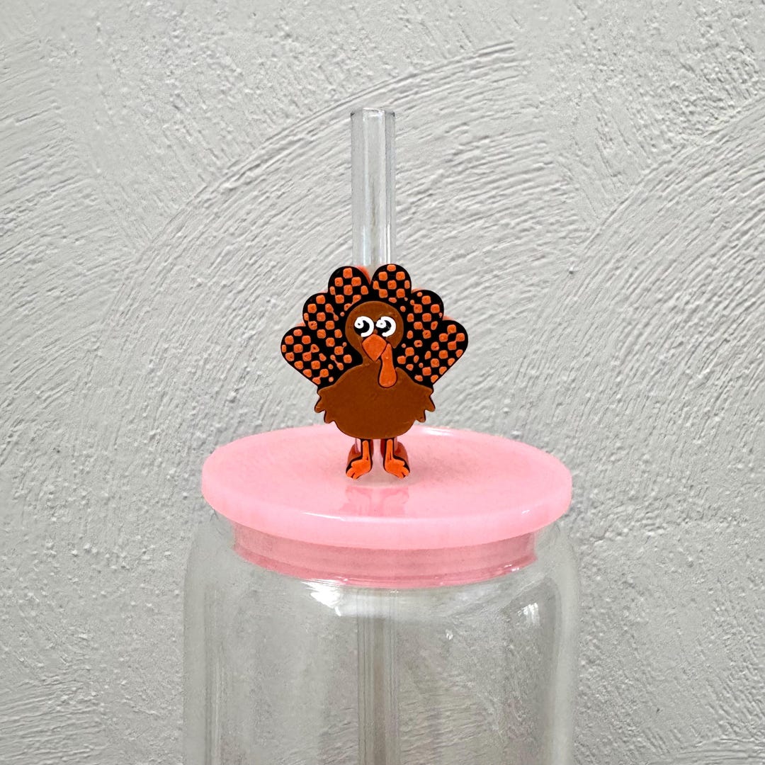 Thanksgiving Turkey 3d Printed Straw Topper: Thanksgiving Turkey ...