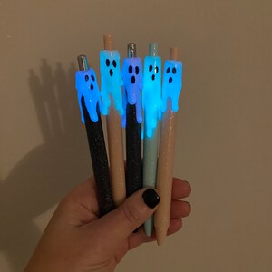 Ghost Glitter Pen, Ghost Glitter Glow in the Dark Pen, Halloween Pen ...