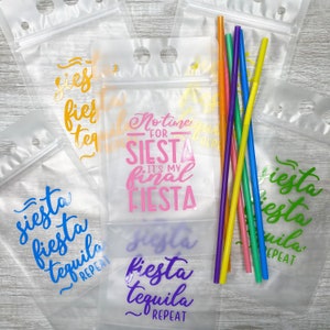 Fiesta Themed Bachelorette Party Gift, Slim Can Cooler, Bridesmaid ...
